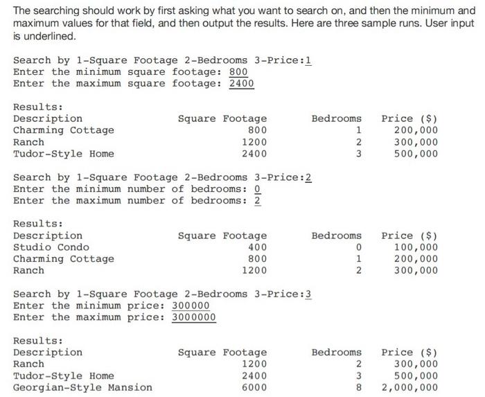 Solved Problem \#1: A Real Estate Database, Redone Redo the | Chegg.com