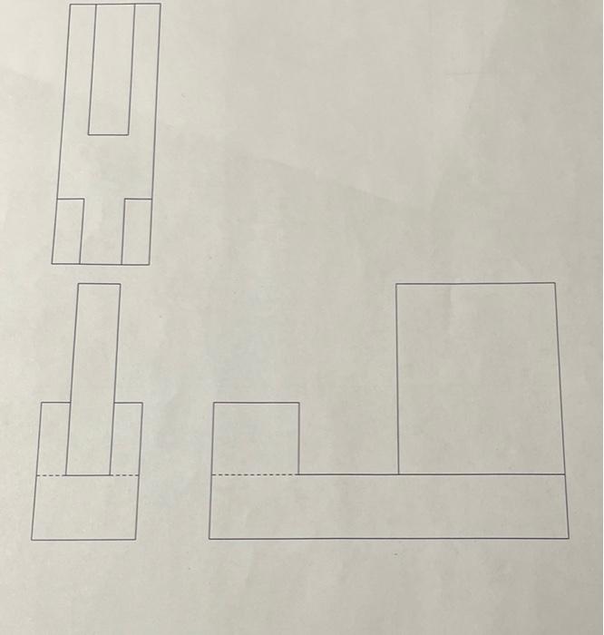 Solved sketch the object given the elevations | Chegg.com