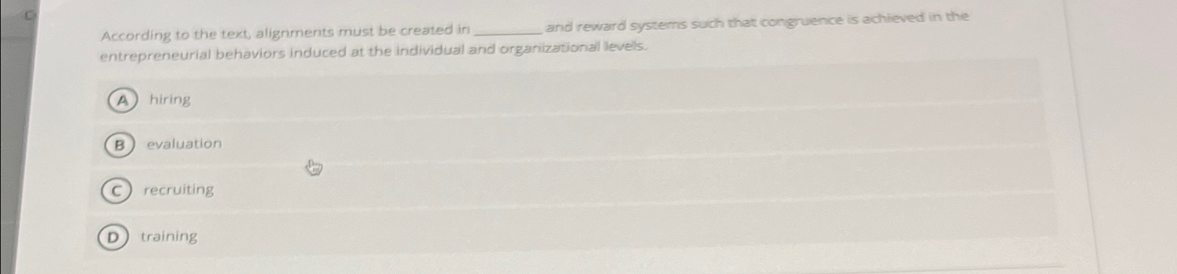 Solved cAccording to the text, alignments must be created in | Chegg.com
