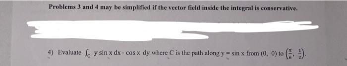 Solved Problems 3 and 4 may be simplified if the vector | Chegg.com
