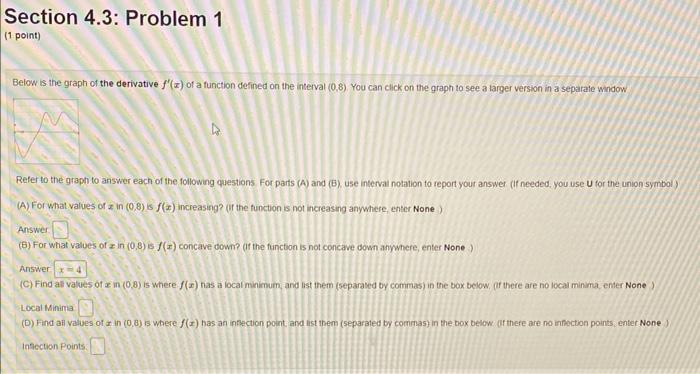 Solved ection point, and list them (separated by commas) | Chegg.com