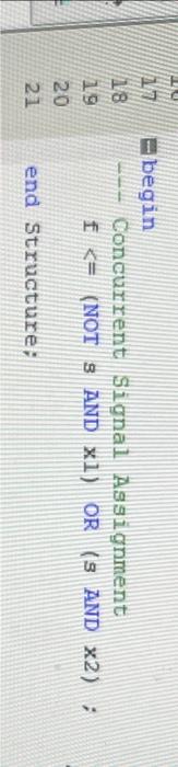 Solved I need to convert this Concurrent Signal Assignment | Chegg.com