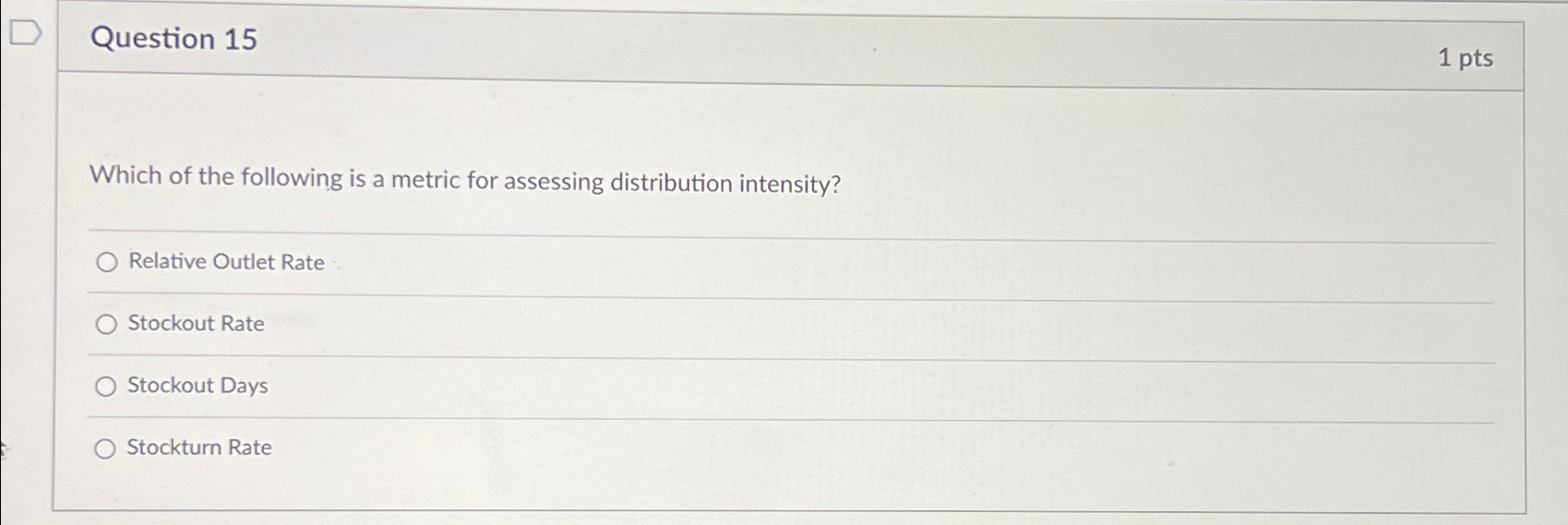 Solved Question 151 ﻿ptsWhich of the following is a metric | Chegg.com