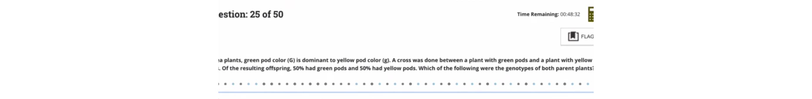 Solved estion: 25 ﻿of 50Time Remaining: 00:48:32ta plants, | Chegg.com