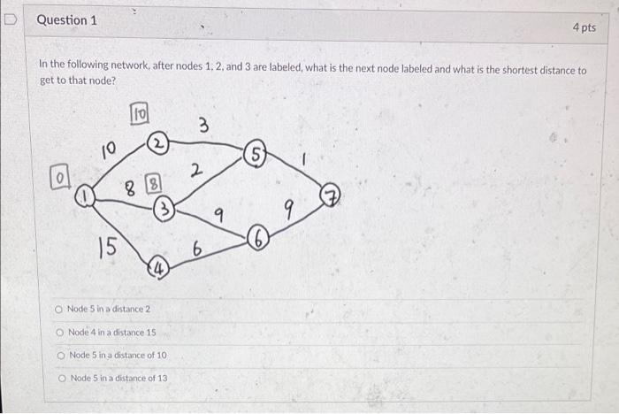 Solved In the following network, after nodes 1,2, and 3 are | Chegg.com