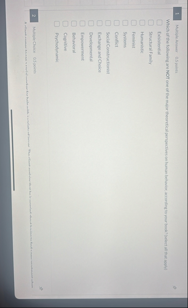 Solved 1Multiple Answer 0.5 ﻿pointsWhich of the following | Chegg.com