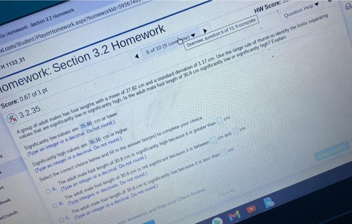 Solved 90 Do Homework - Section 32 Homework | Chegg.com