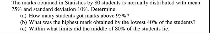 Solved The marks obtained in Statistics by 80 students is | Chegg.com