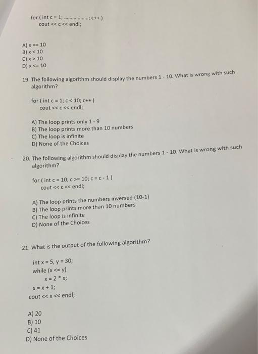Solved 9. The following algorithm prints the summation of a | Chegg.com