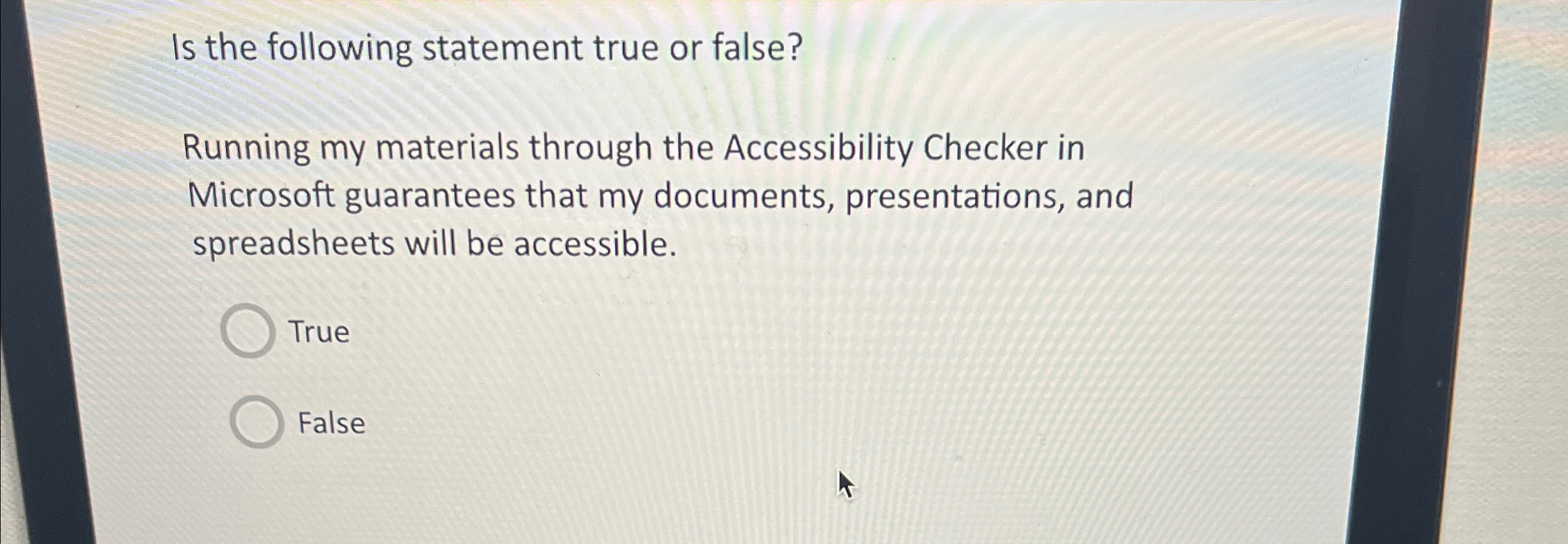 Solved Is the following statement true or false?Running my | Chegg.com