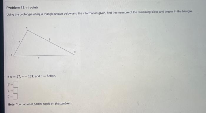 Solved Problem 12. (1 point) Using the prototype oblique | Chegg.com Solved Problem 12. (1 point) Using the prototype oblique | Chegg.com