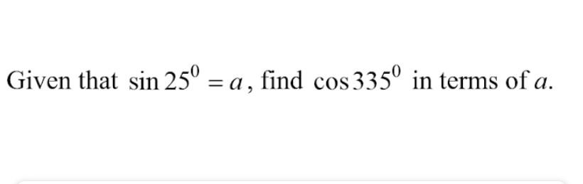 Solved By using compound angle formula, find tan(360°-0). | Chegg.com