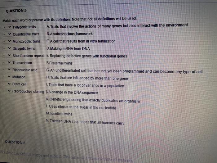 Solved Match each word or phrase with its definition. Note | Chegg.com