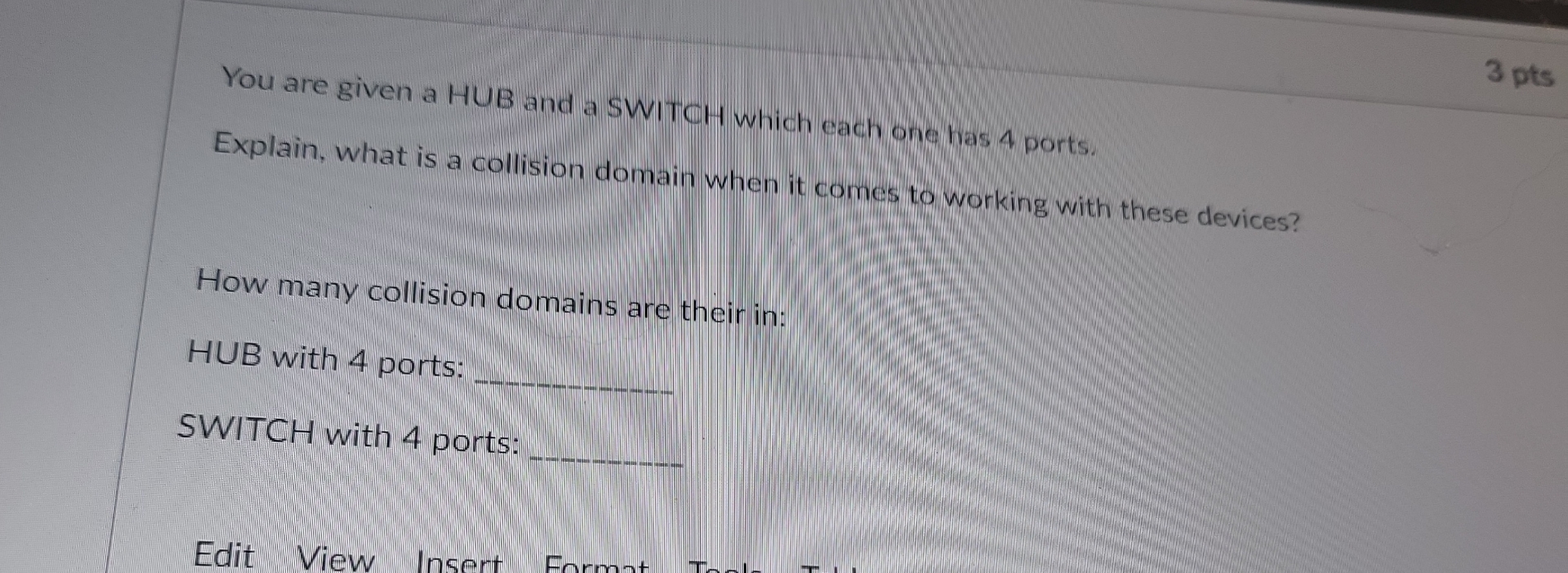Solved You are given a HUB and a SWITCH which each one has 4 | Chegg.com