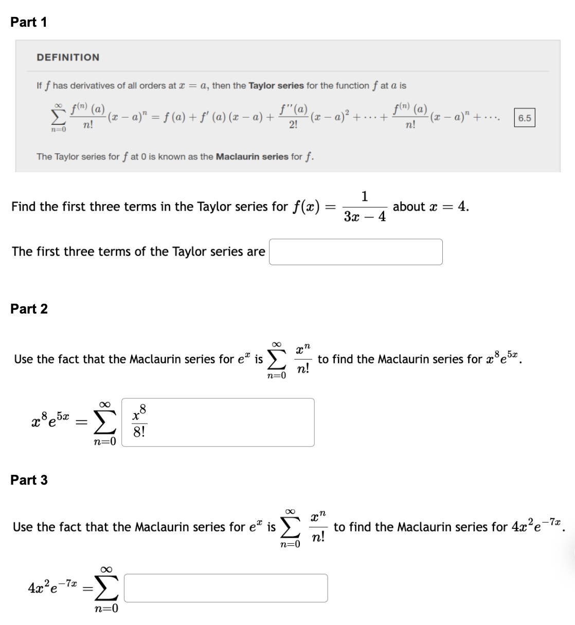 Solved PLEASE ANSWER ALL THE PARTS (PART 1, ﻿PART 2, ﻿PART | Chegg.com