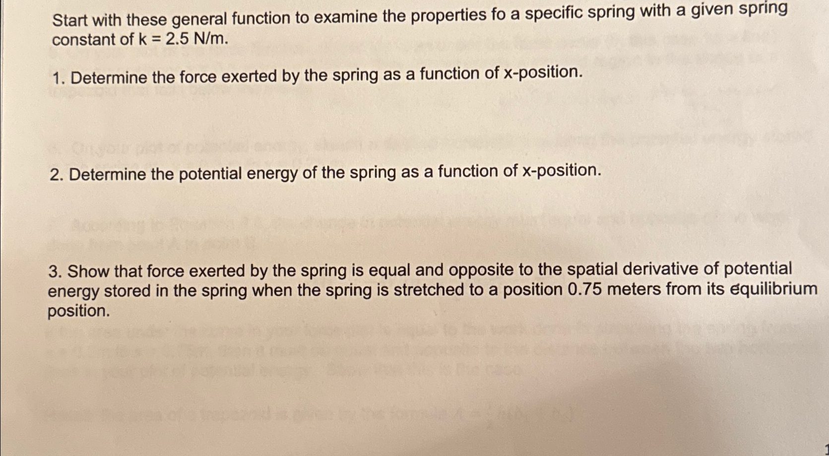Solved Start with these general function to examine the | Chegg.com