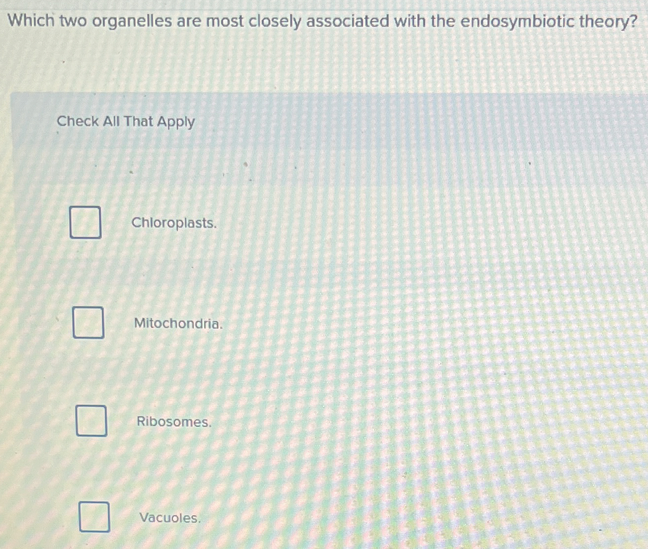 Solved Check All That | Chegg.com