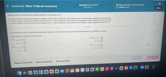 Solved = Homework: Week 10 MyLab Homework Question 2, | Chegg.com