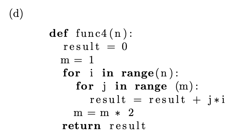 Give the Big-O notations for the time costs of the | Chegg.com