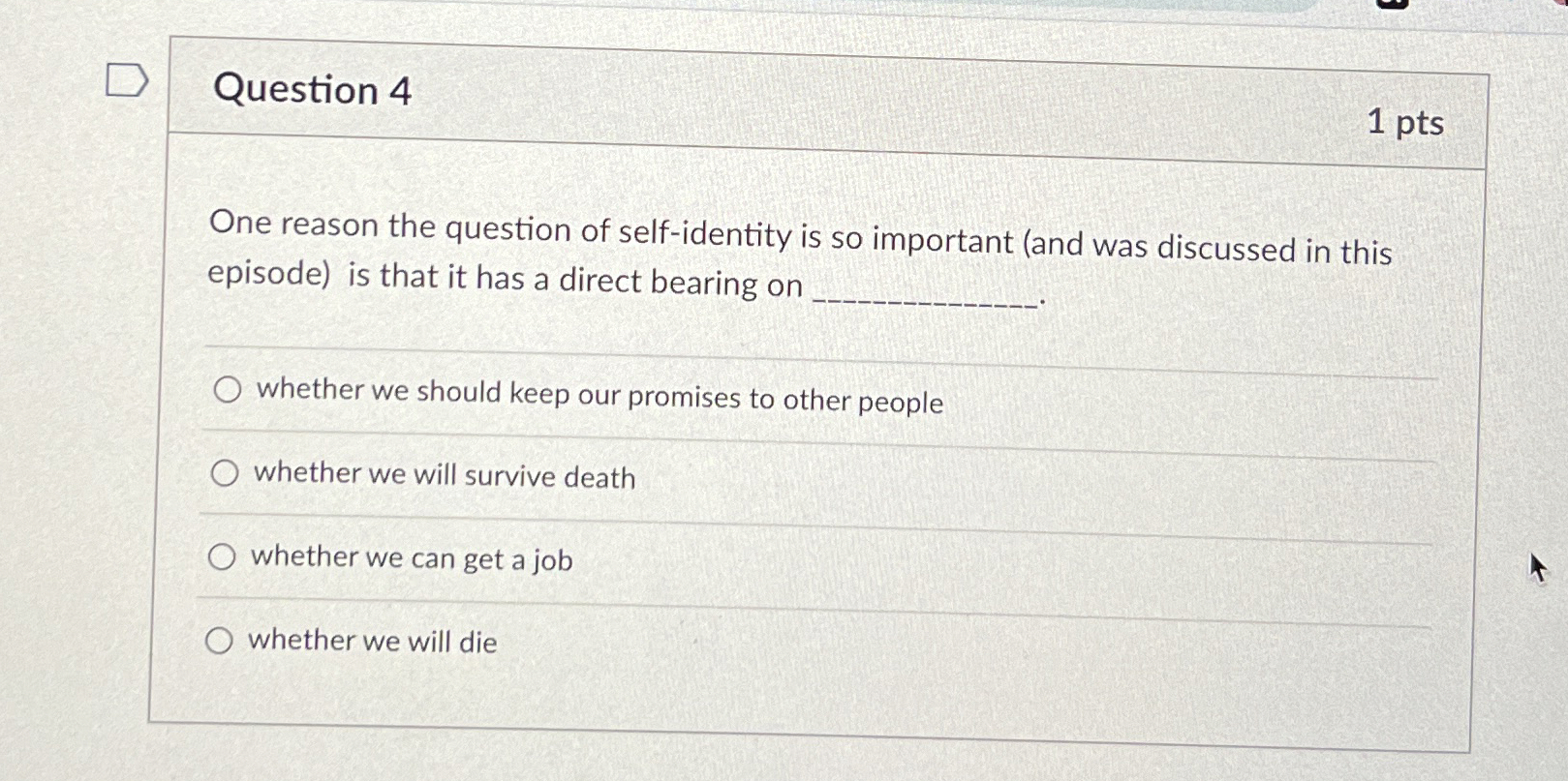 Solved Question 41 ﻿ptsOne reason the question of | Chegg.com