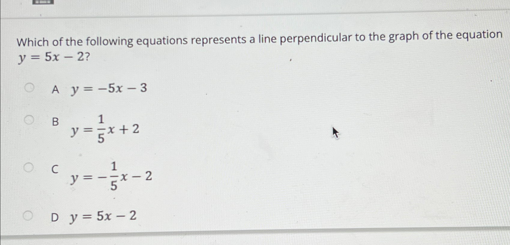 Solved Which of the following equations represents a line | Chegg.com