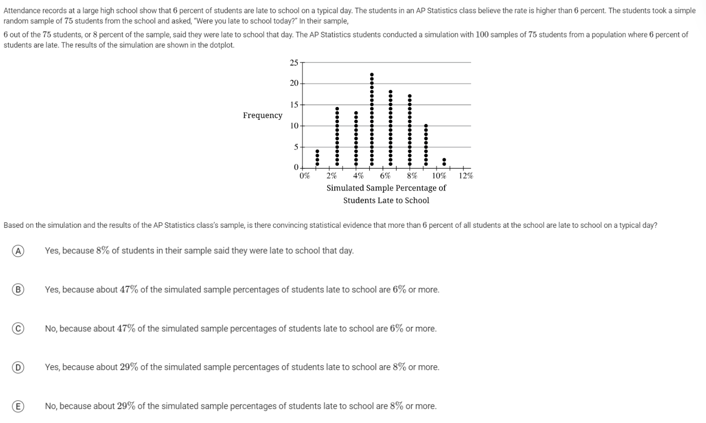 Solved random sample of 75 ﻿students from the school and | Chegg.com