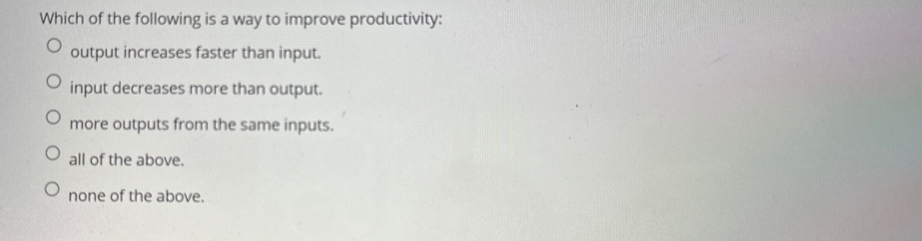 Solved Which of the following is a way to improve | Chegg.com