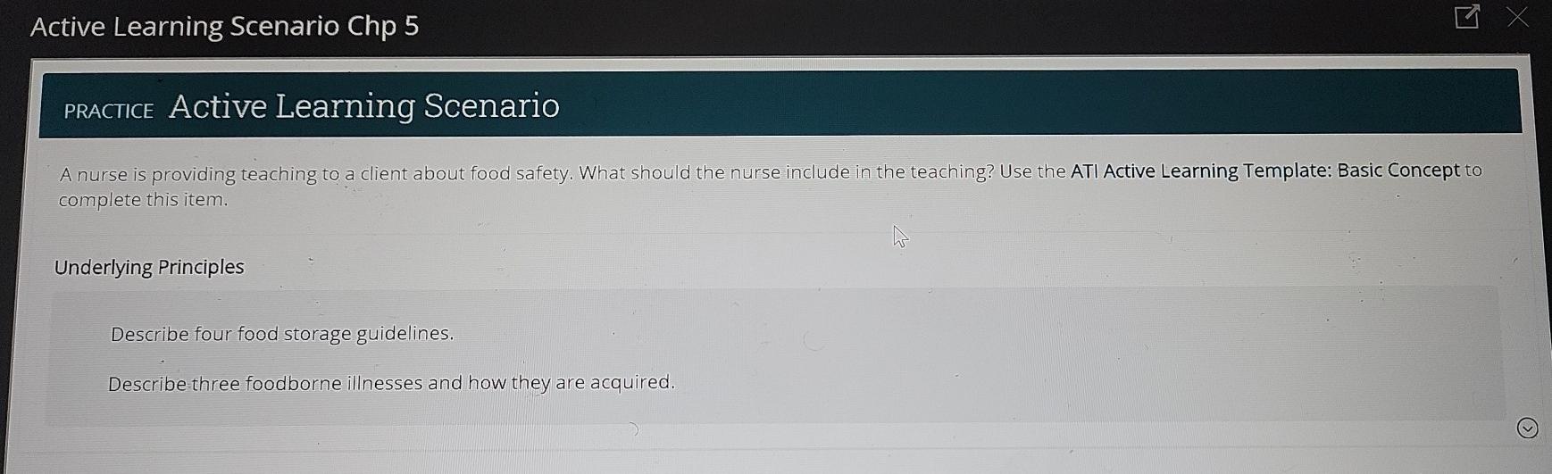 Solved Active Learning Scenario Chp 5 а Х PRACTICE Active | Chegg.com