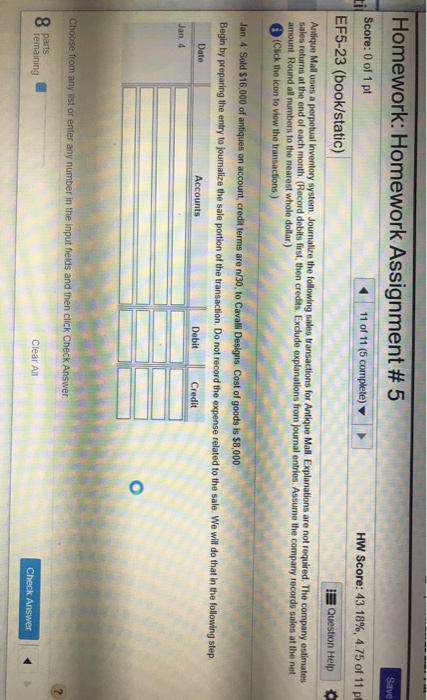 Solved Homework Homework Assignment 5 Save Score 0 Of 1