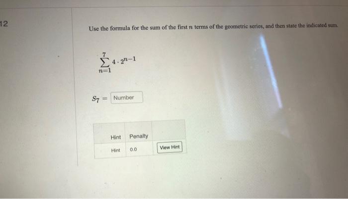 Solved Use the formula for the sum of the first n terms of | Chegg.com