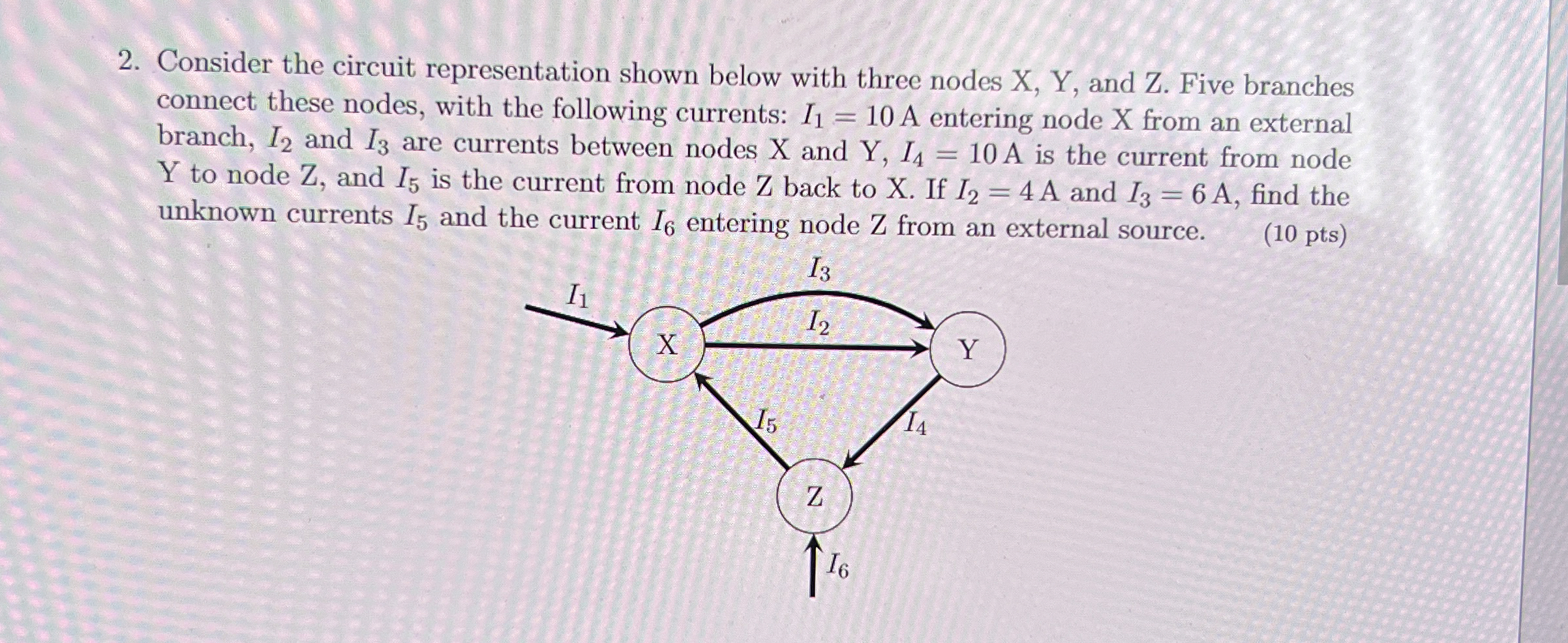 Solved Consider the circuit representation shown below with | Chegg.com