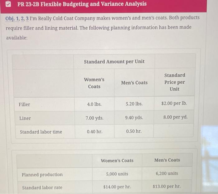 Direct Materials Variance Filler Uner Total Price | Chegg.com
