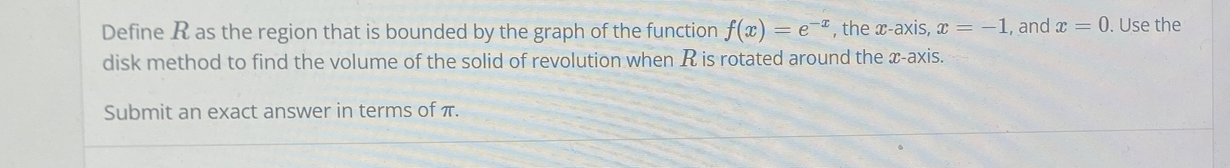 Solved Define R ﻿as the region that is bounded by the graph | Chegg.com