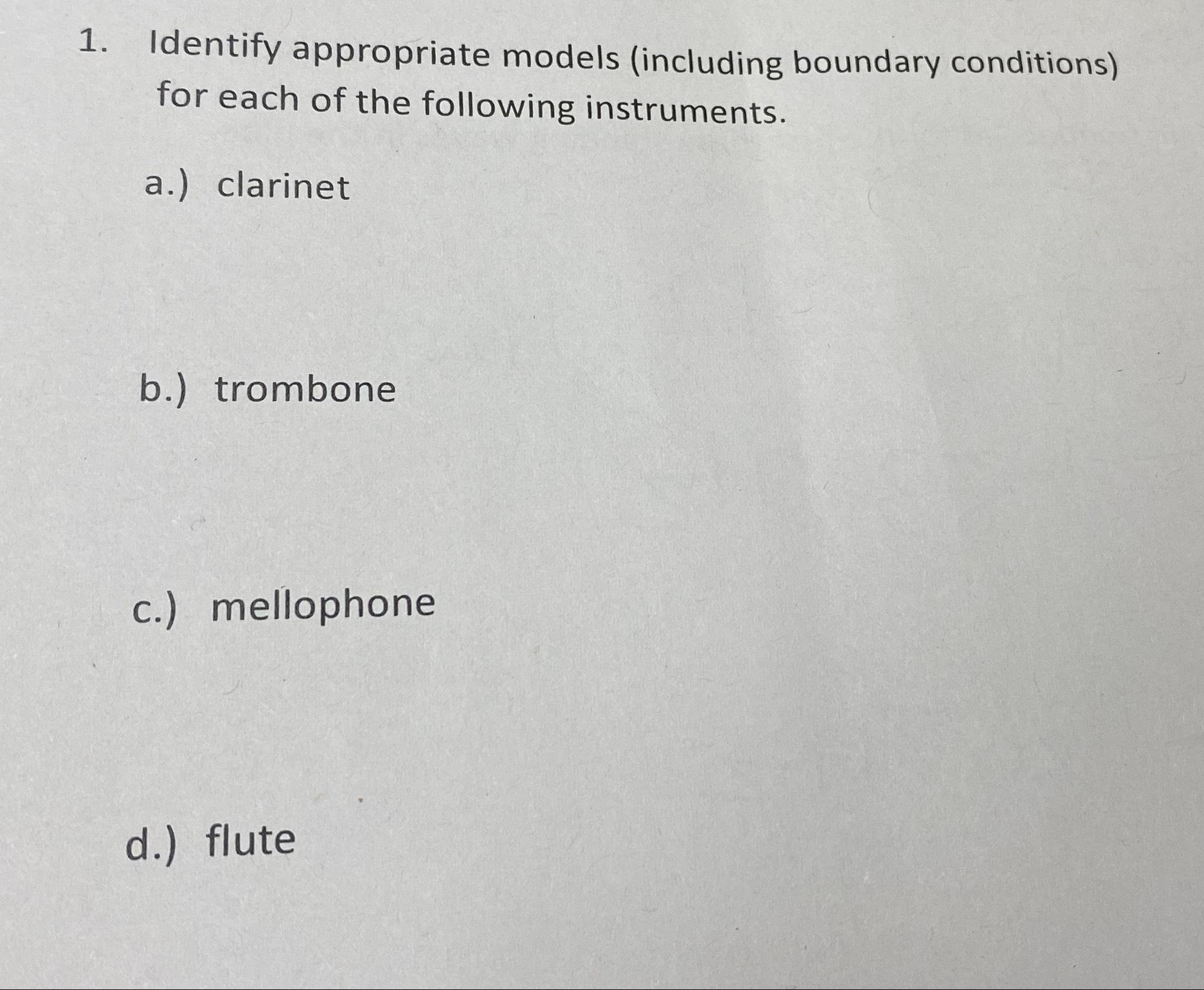 Solved Identify appropriate models (including boundary | Chegg.com