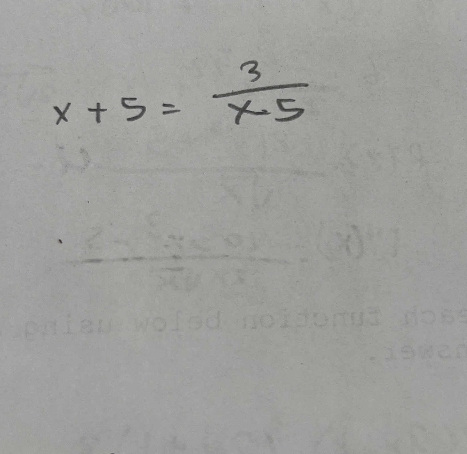 Solved x+5=3x-5 ﻿ Complete the square | Chegg.com