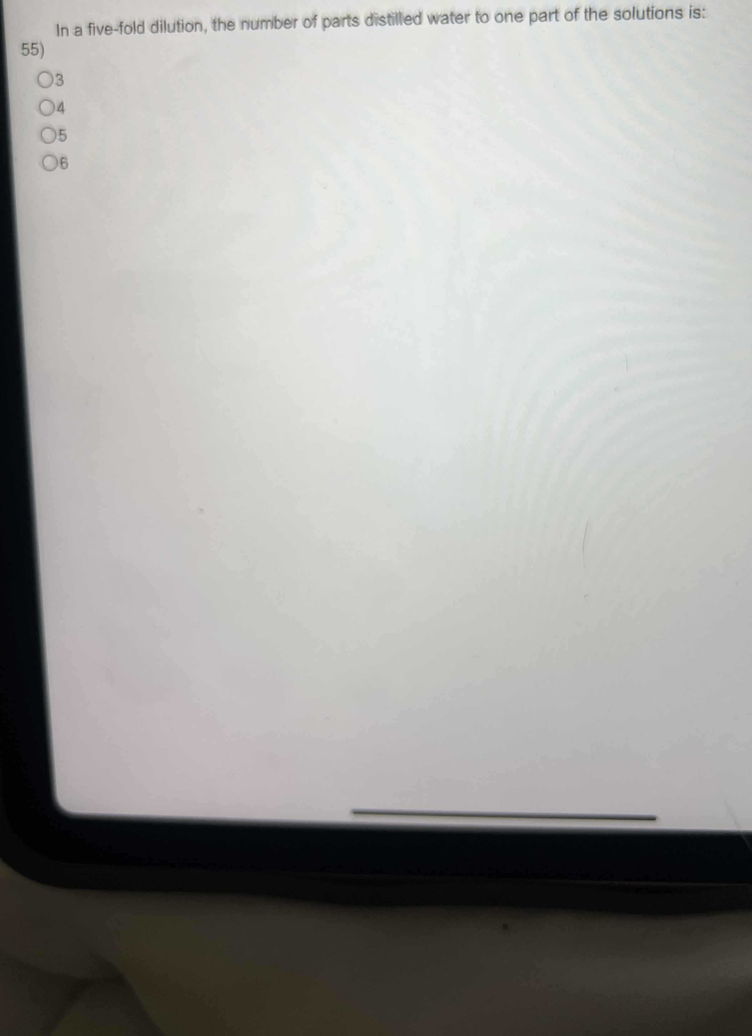 Solved In a five-fold dilution, the number of parts | Chegg.com