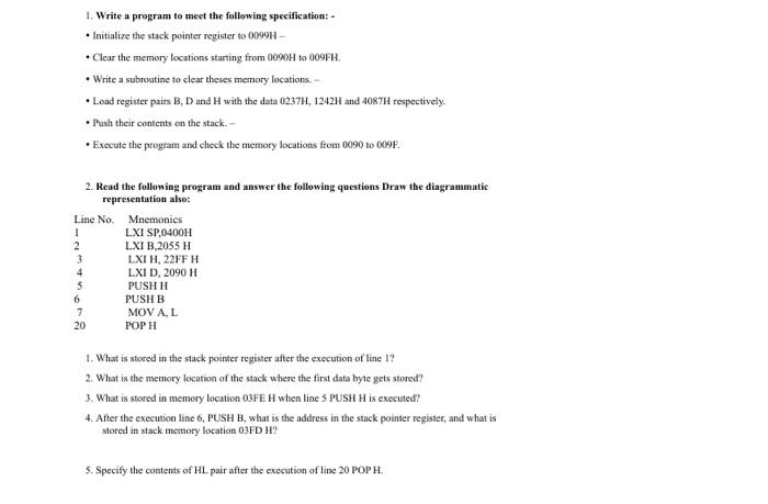 Solved 1. Write a program to meet the following | Chegg.com
