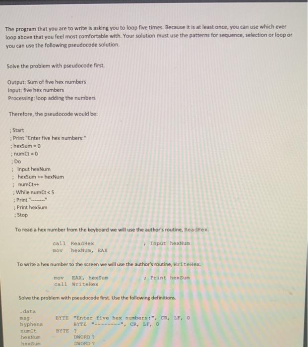 Solved assembly language VISUAL STUDIO can you follow the | Chegg.com