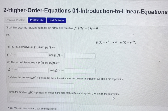 Solved 2-Higher-Order-Equations | Chegg.com