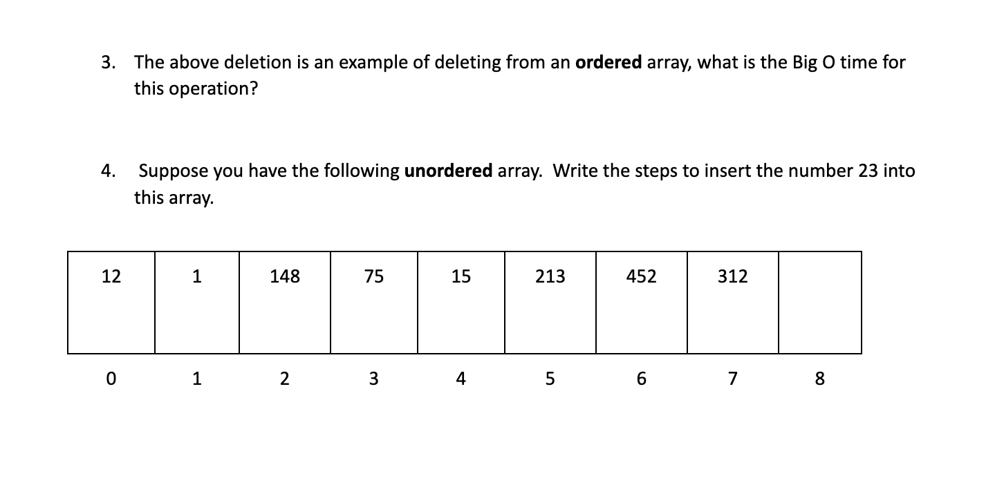 Solved The above deletion is an example of deleting from an | Chegg.com