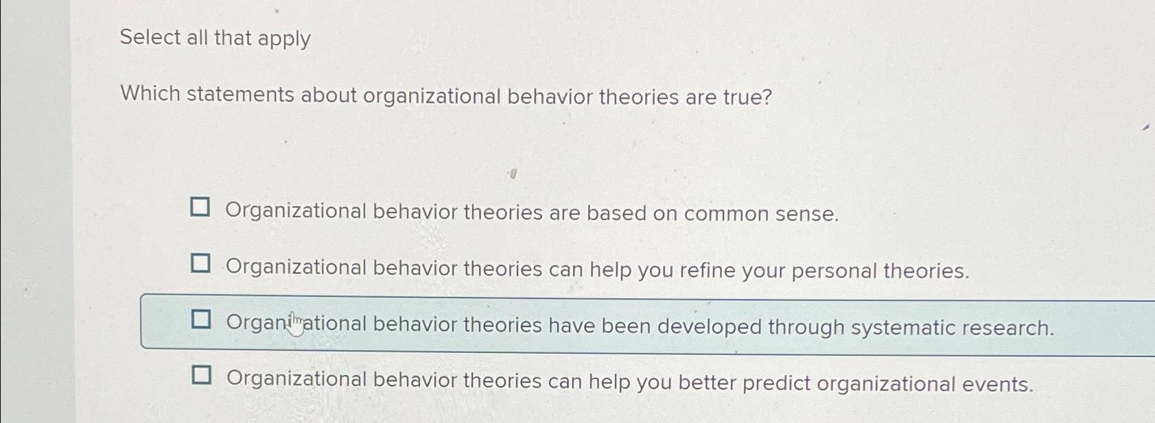 Solved Select all that applyWhich statements about | Chegg.com