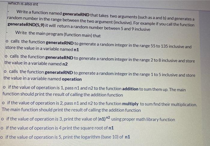 Solved Exercise Objectives Defining and using functions | Chegg.com