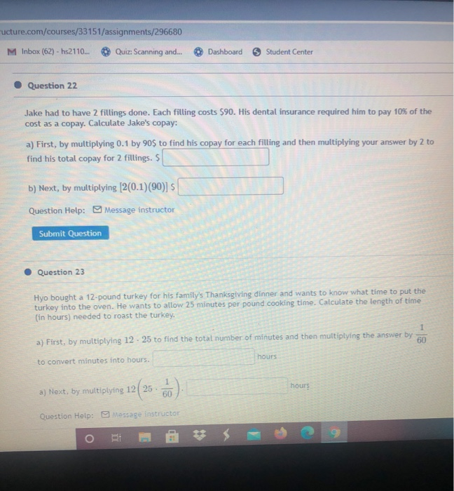 Solved ucture.com/courses/33151/assignments/296680 M Inbox | Chegg.com