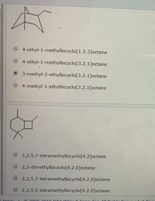 4-ethyl-1-methylbicyclo[1.2.3Joctane | Chegg.com