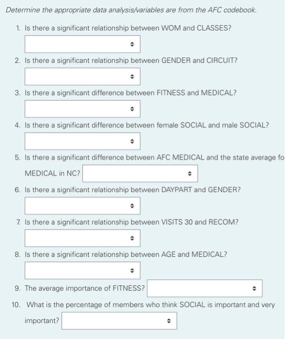 Solved Answer options for all drop downs: a) independant | Chegg.com
