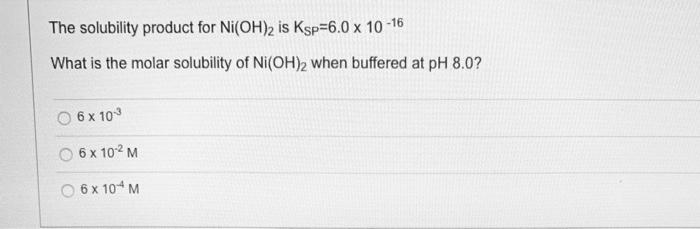 Solved Which of the following partially soluble compounds | Chegg.com