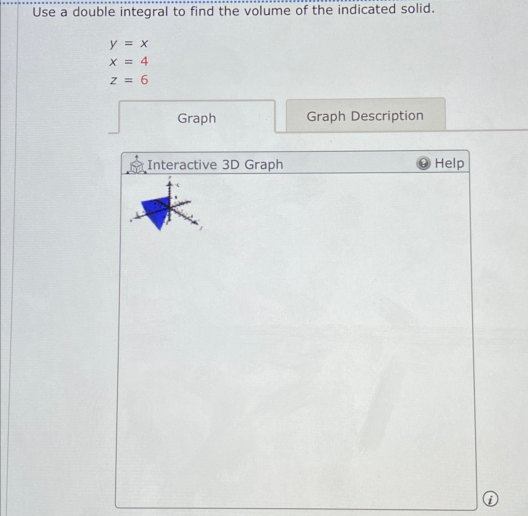 Solved Use a double integral to find the volume of the | Chegg.com