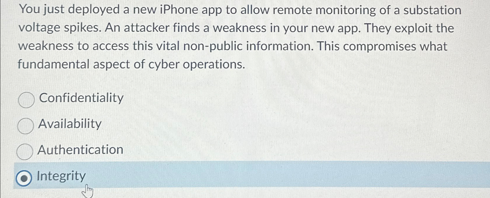 Solved You just deployed a new iPhone app to allow remote | Chegg.com