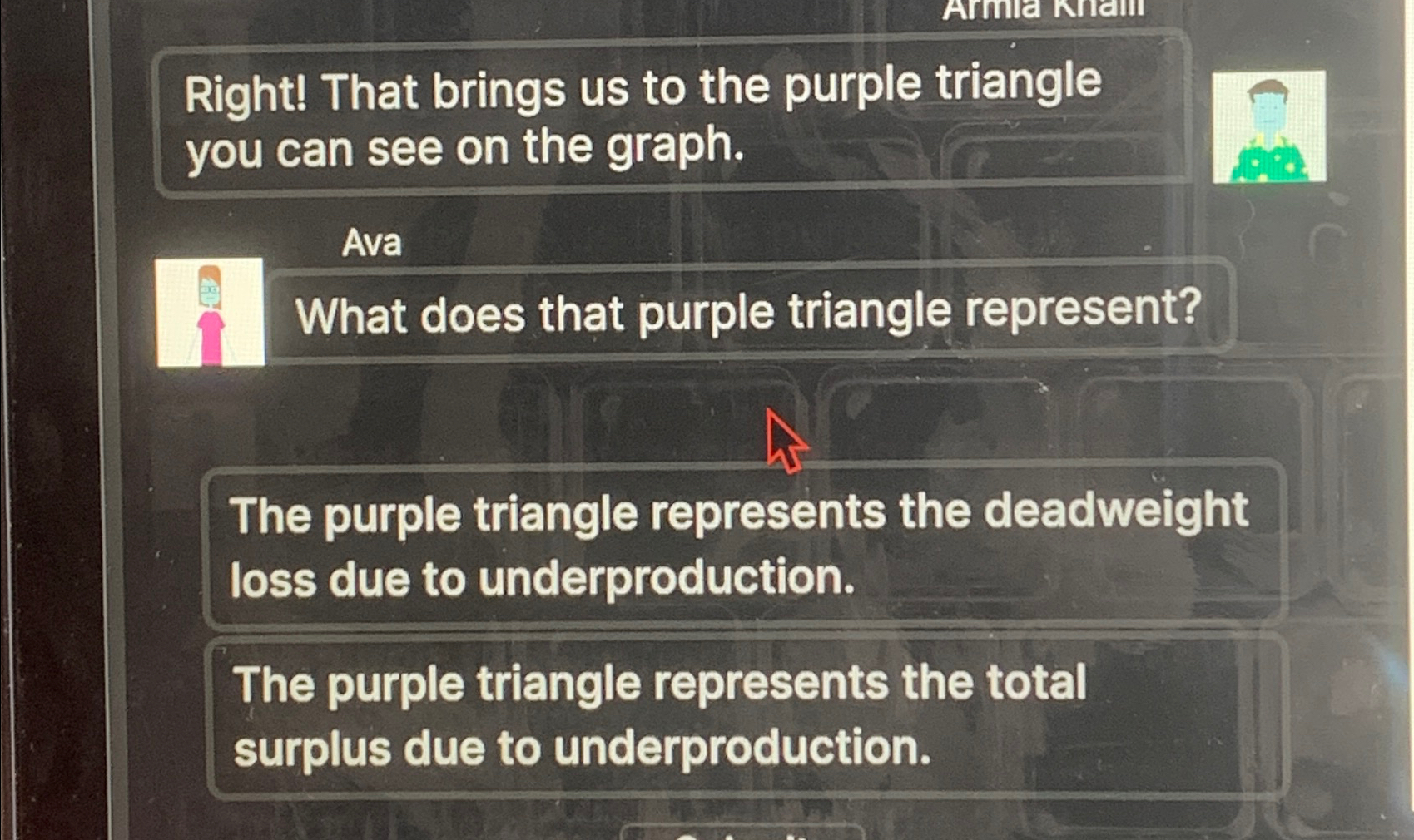 Solved Right! That brings us to the purple triangle you can | Chegg.com