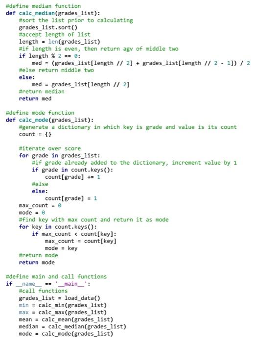 Solved here is my code for the program, it runs the | Chegg.com